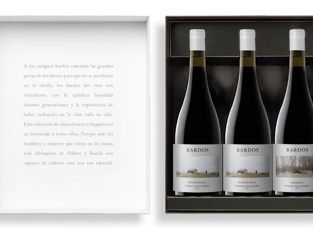 Estuche 3 botellas Bardos 2 Bot. Romántica + 1 Bot. Reserva — Vinusdei